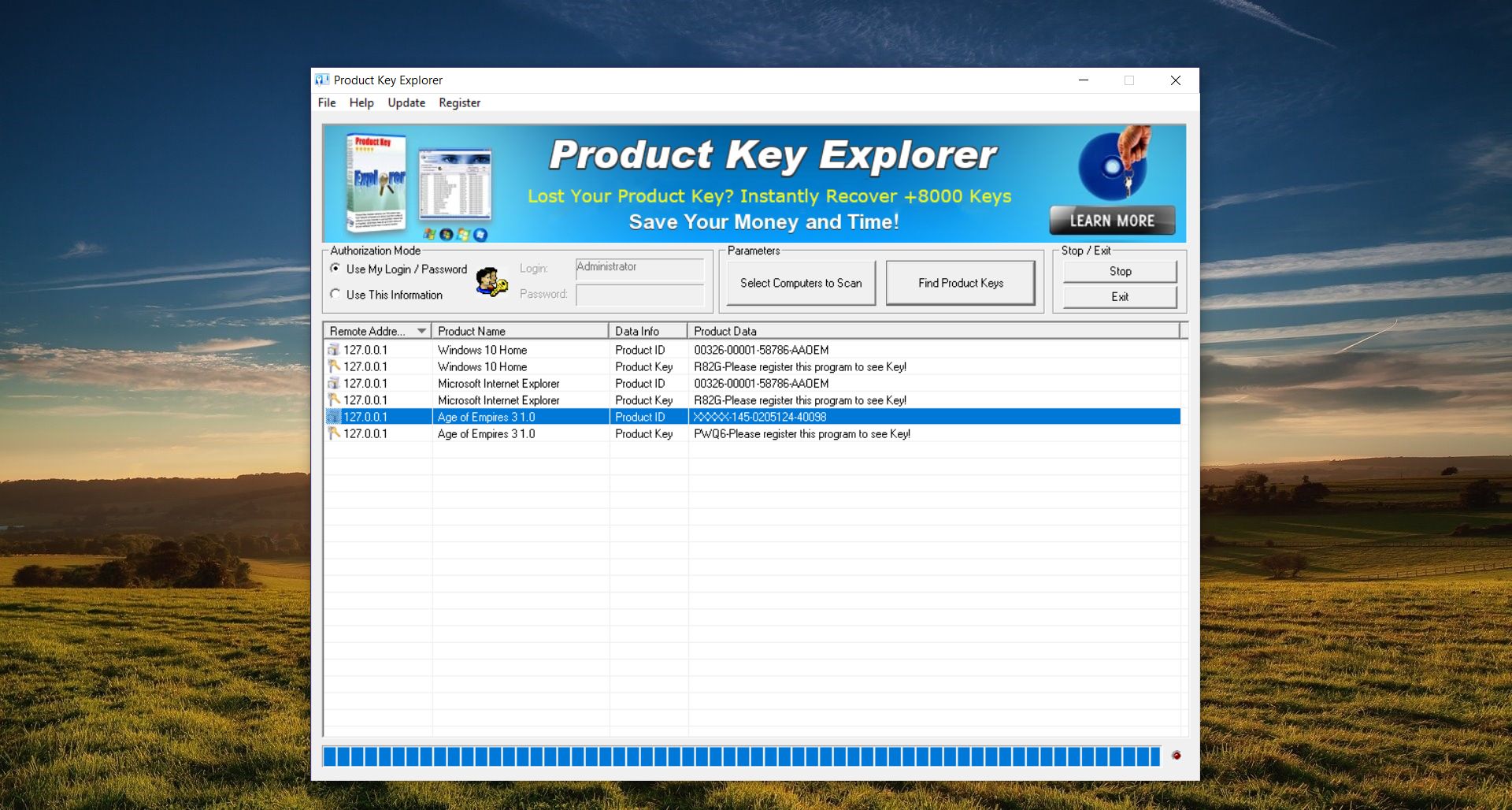 Product Key Explorer 4.3.3 - dobreprogramy