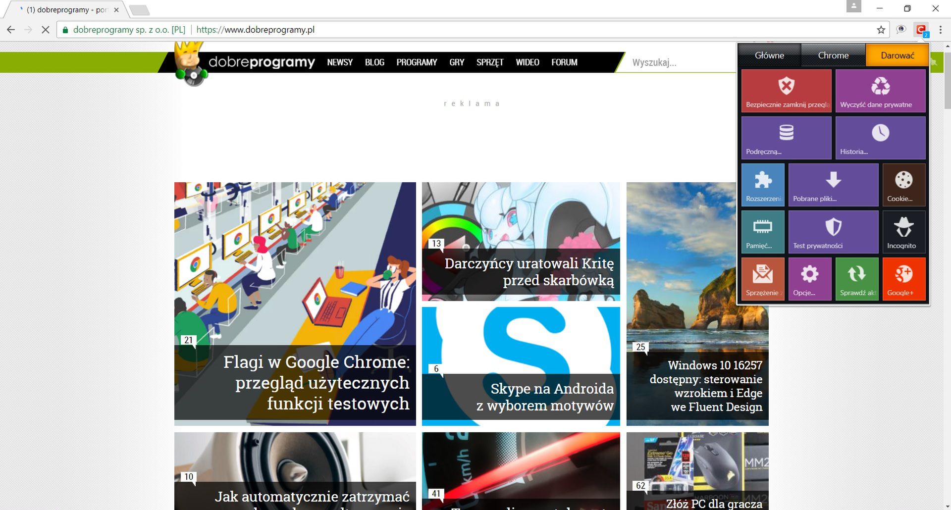 Click&Clean dla Google Chrome 9.7.5.5 - dobreprogramy