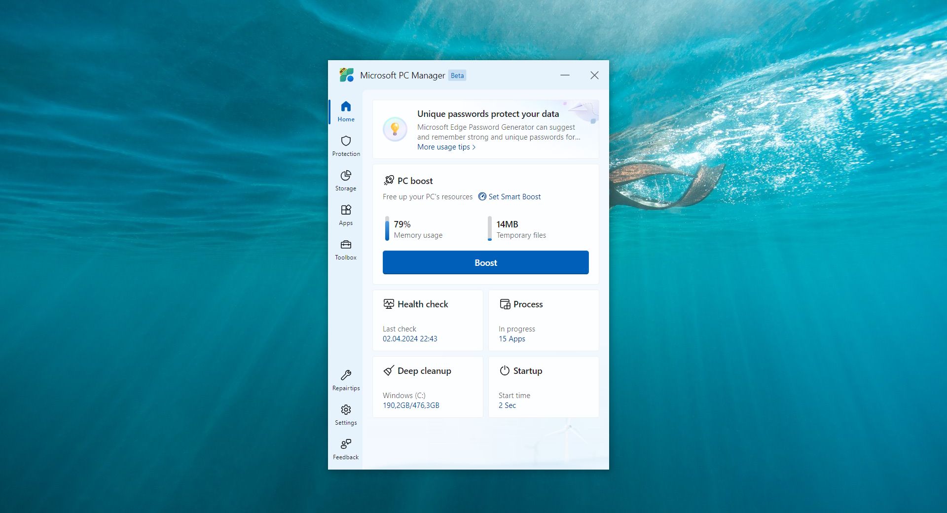 Microsoft PC Manager 3.16.2.0 - dobreprogramy