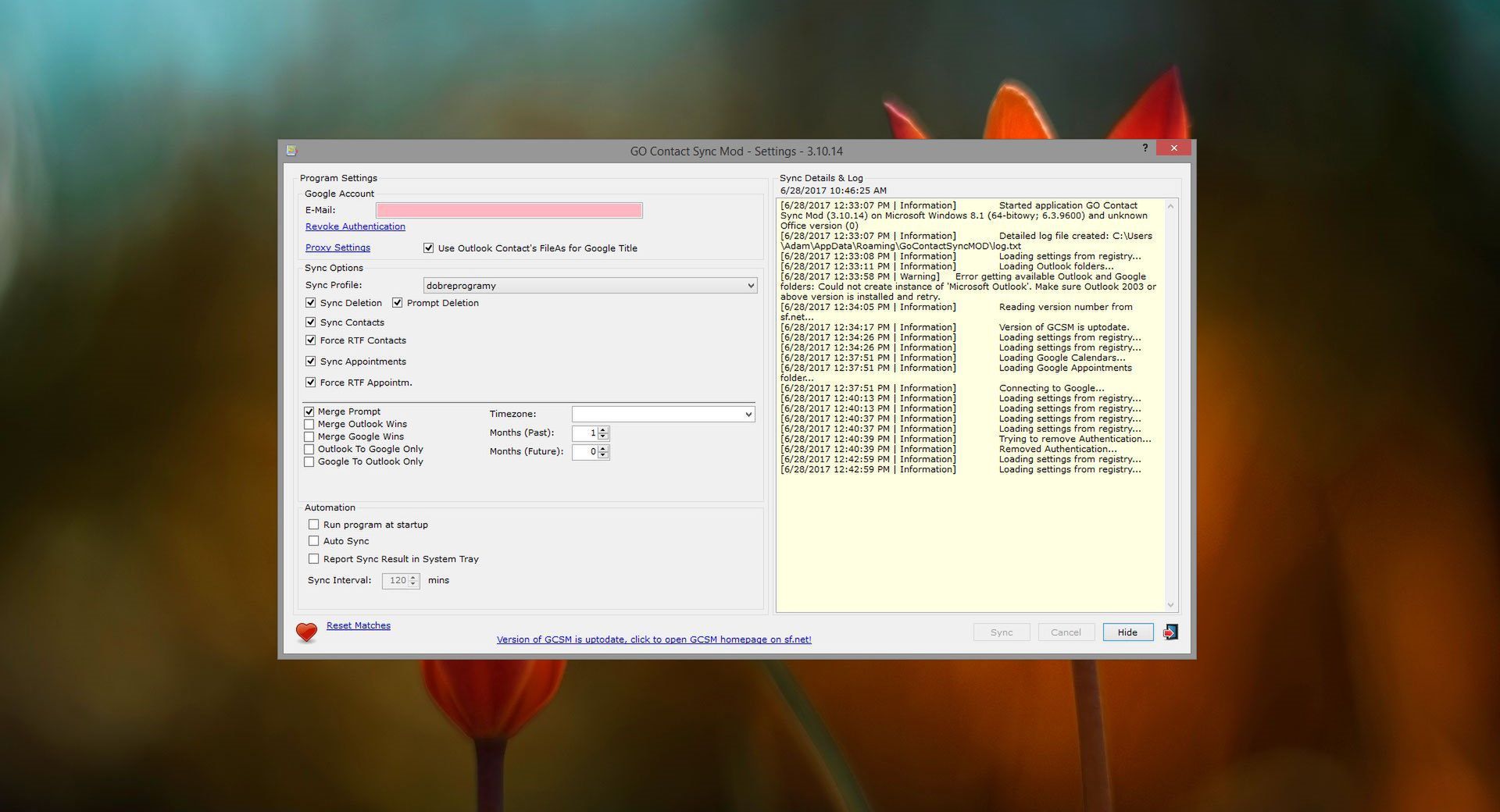 GO Contact Sync Mod 3.10.14 - dobreprogramy