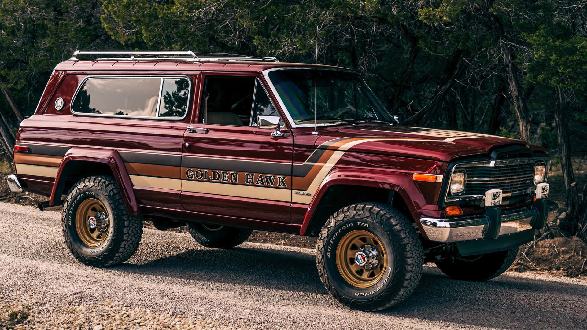 Vintage Jeep Cherokee resto-mod enchants with unique paint, Levi's ...