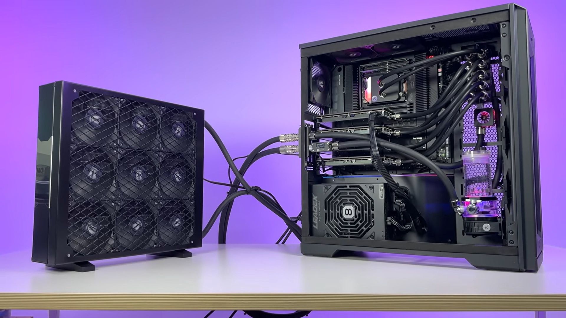 Komputer marzenie. Zbudował zestaw z czterema kartami GeForce RTX 4090