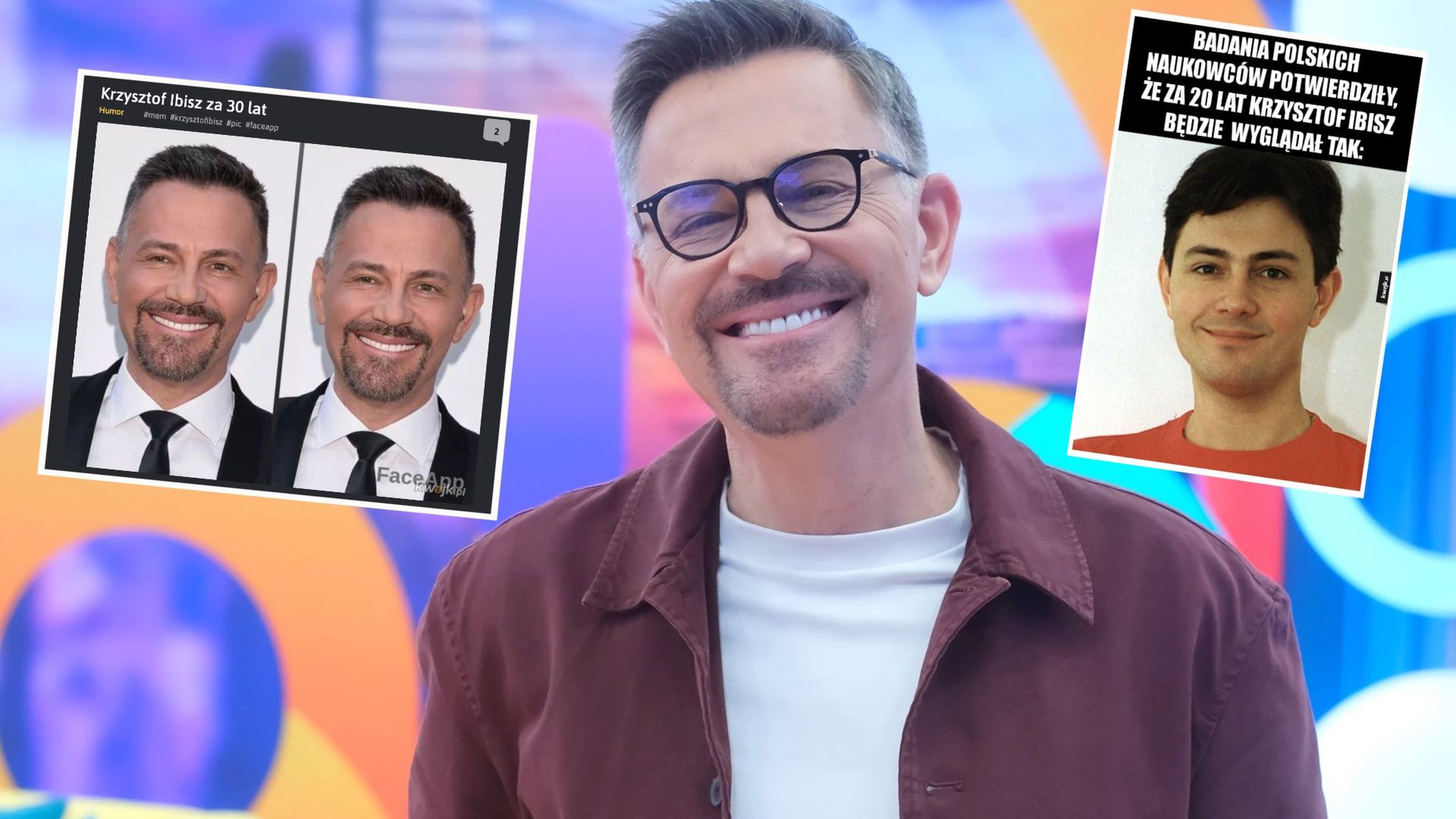 Krzysztof Ibisz kończy 60 lat, a jest coraz młodszy... Te MEMY rozbawią ...