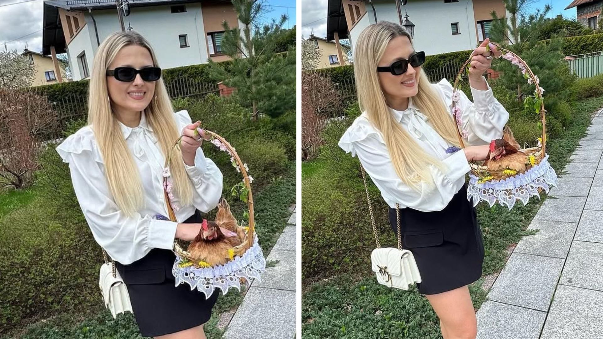 Gosia Andrzejewicz wybrała się do kościoła z kurą. Tak zareagował na to ...