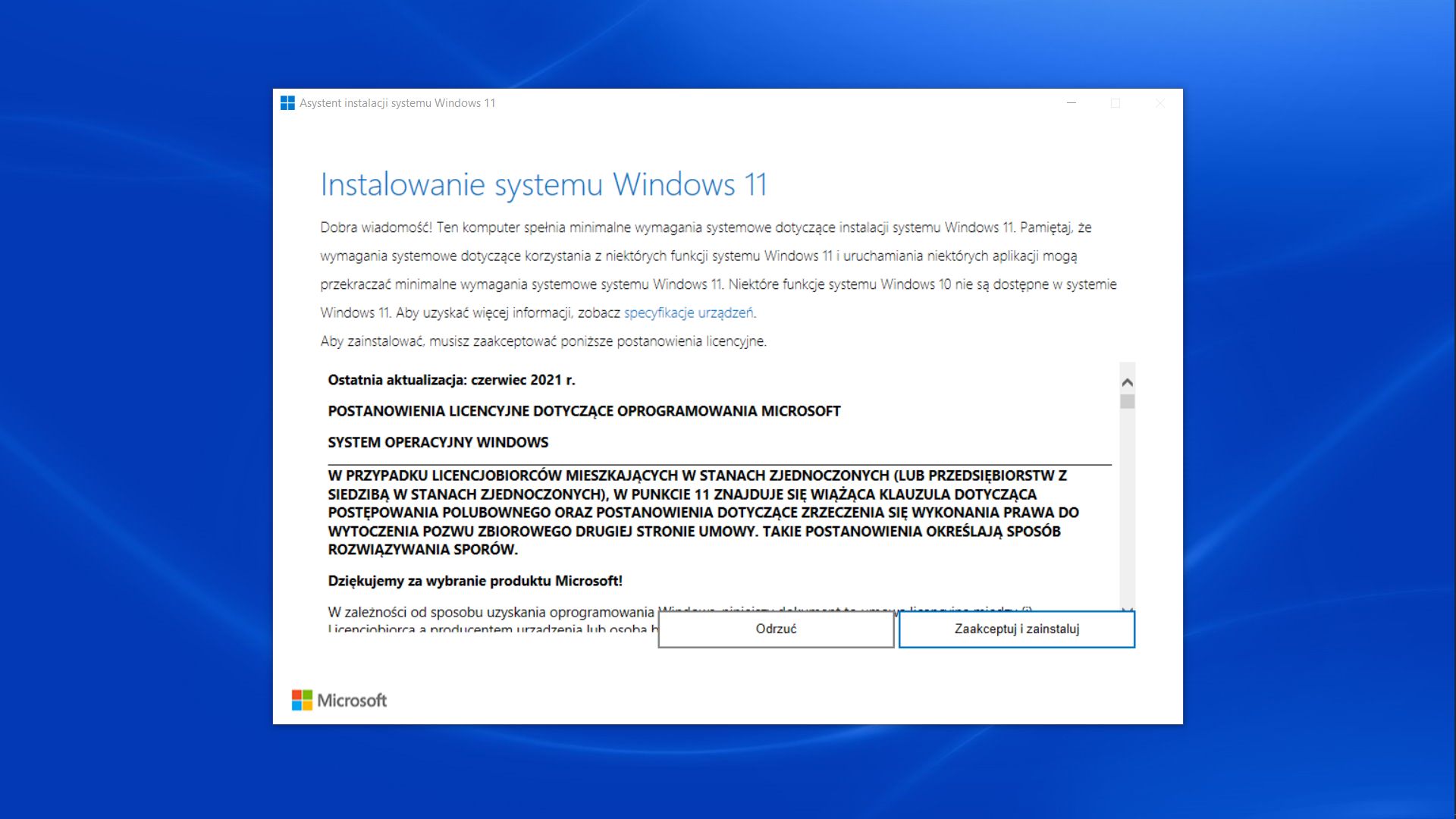 Asystent instalacji systemu Windows 11 1.4.19041.2063 - dobreprogramy