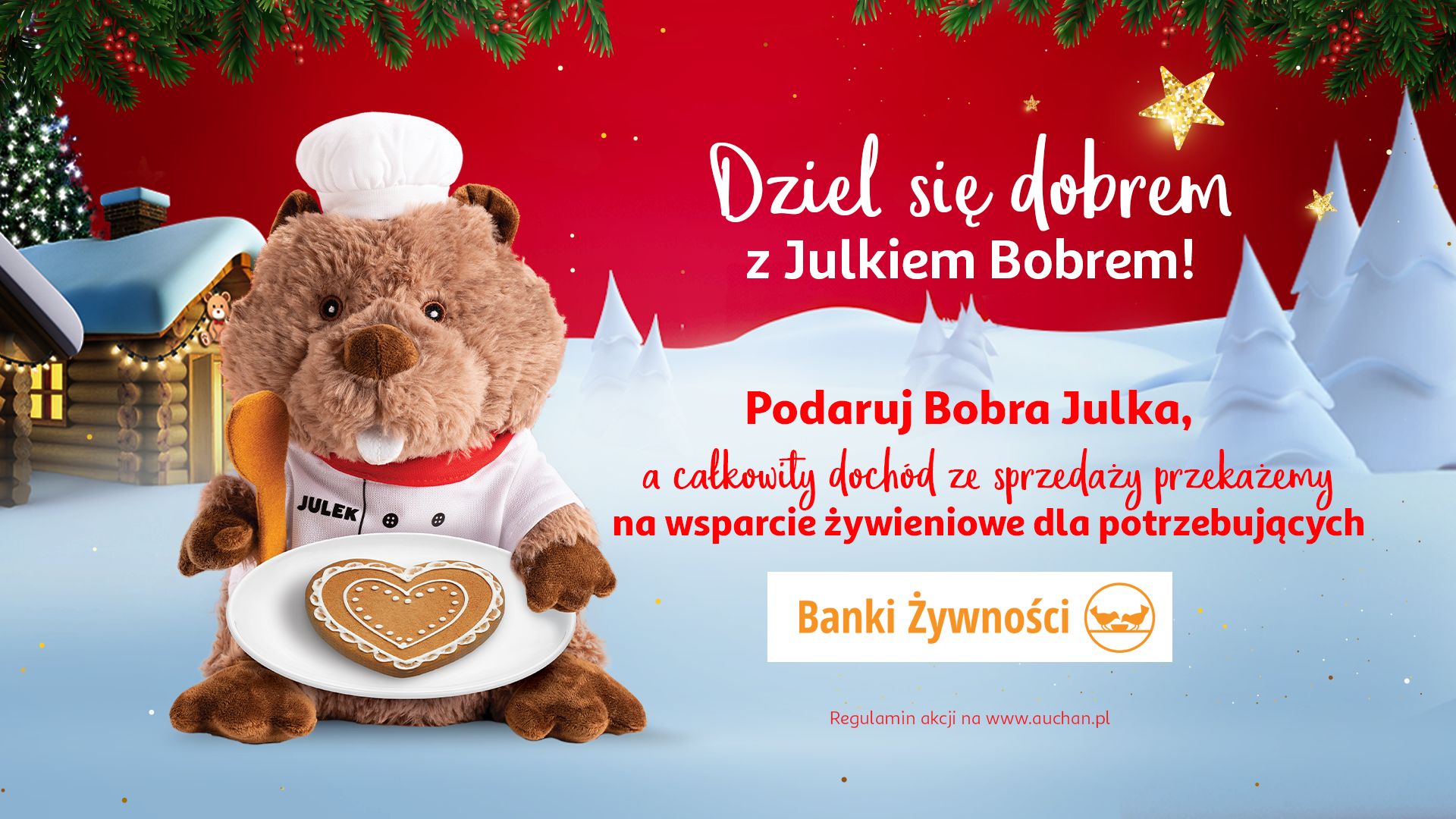 Dołącz do akcji charytatywnej pełnej dzielenia się dobrem z Julkiem Bobrem