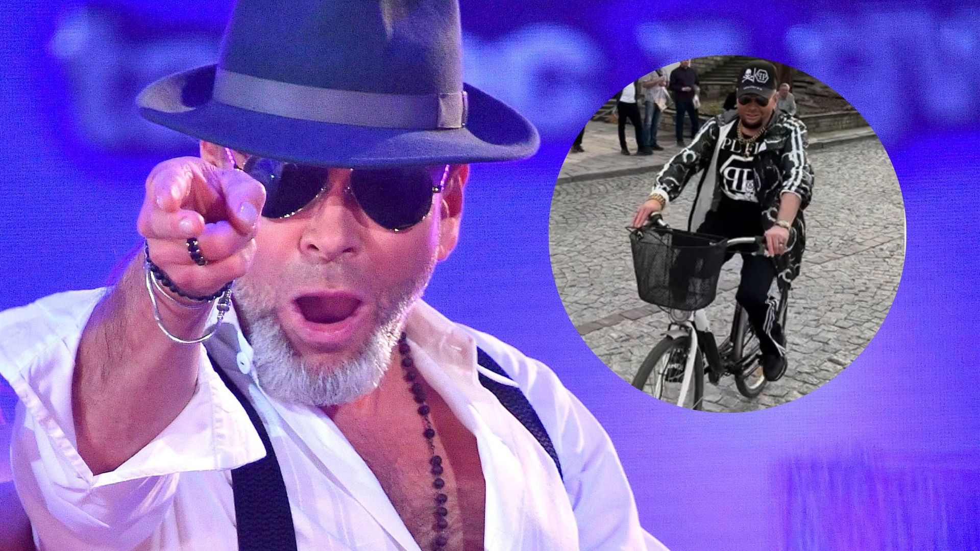 Krzysztof Rutkowski jak ojciec Mateusz jeździ rowerem po Sandomierzu ...