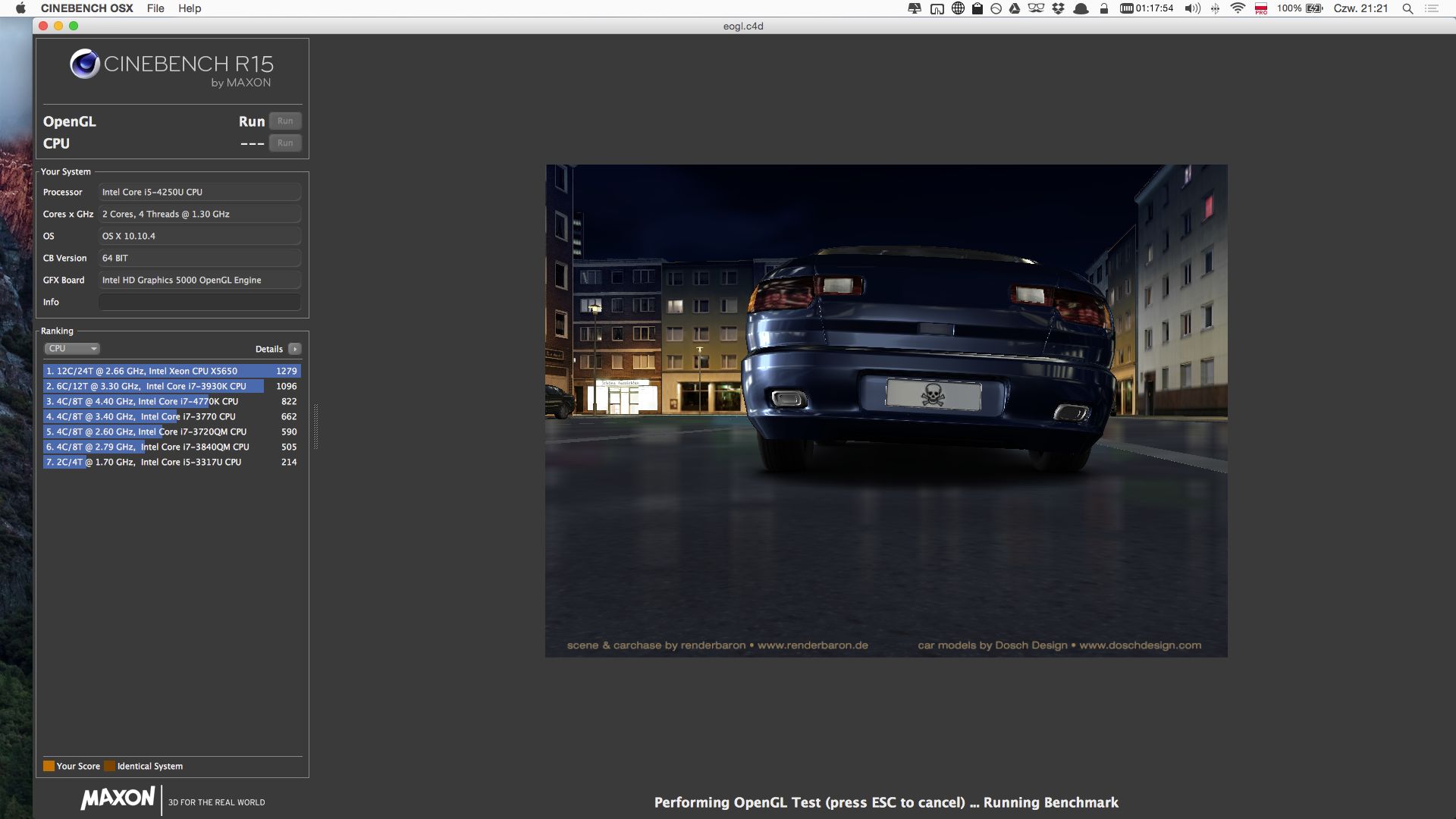 Cinebench R23 (macOS) - dobreprogramy