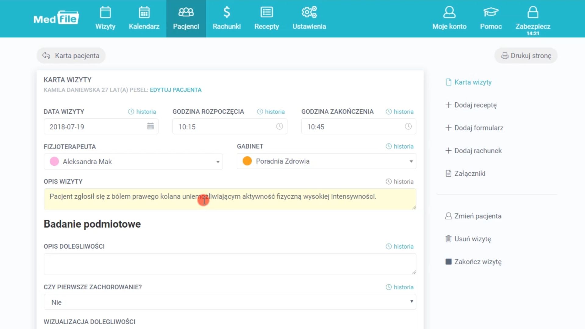 e-Recepty. Elektroniczna dokumentacja medyczna Medfile - dobreprogramy