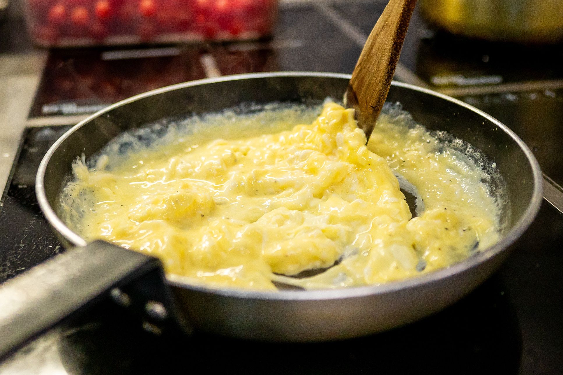 Chef Alton Brown's surprising secret for perfect scrambled eggs