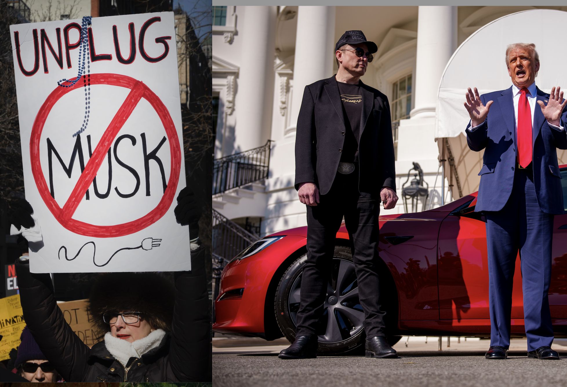 New York erupts as protests target Tesla and Elon Musk