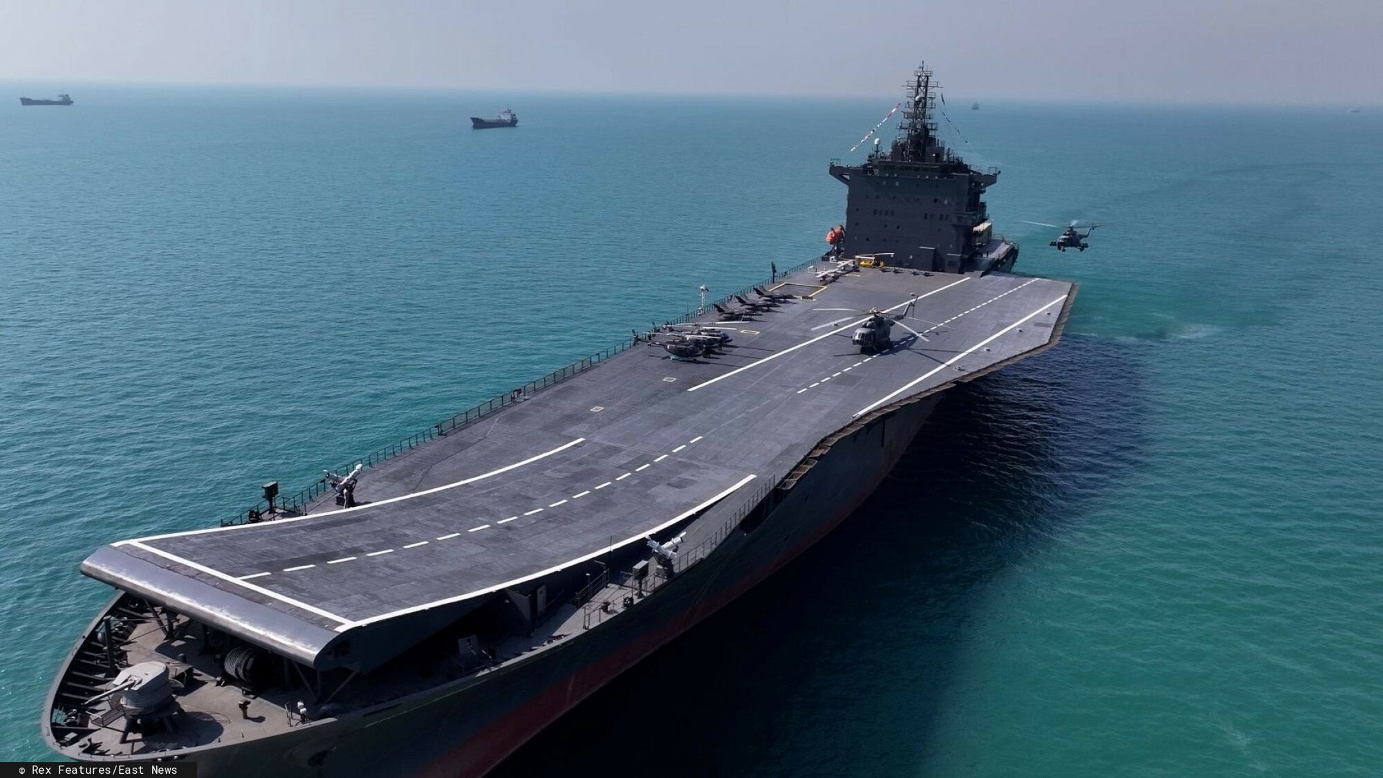 Iran unveils powerful aircraft carrier as US tensions rise