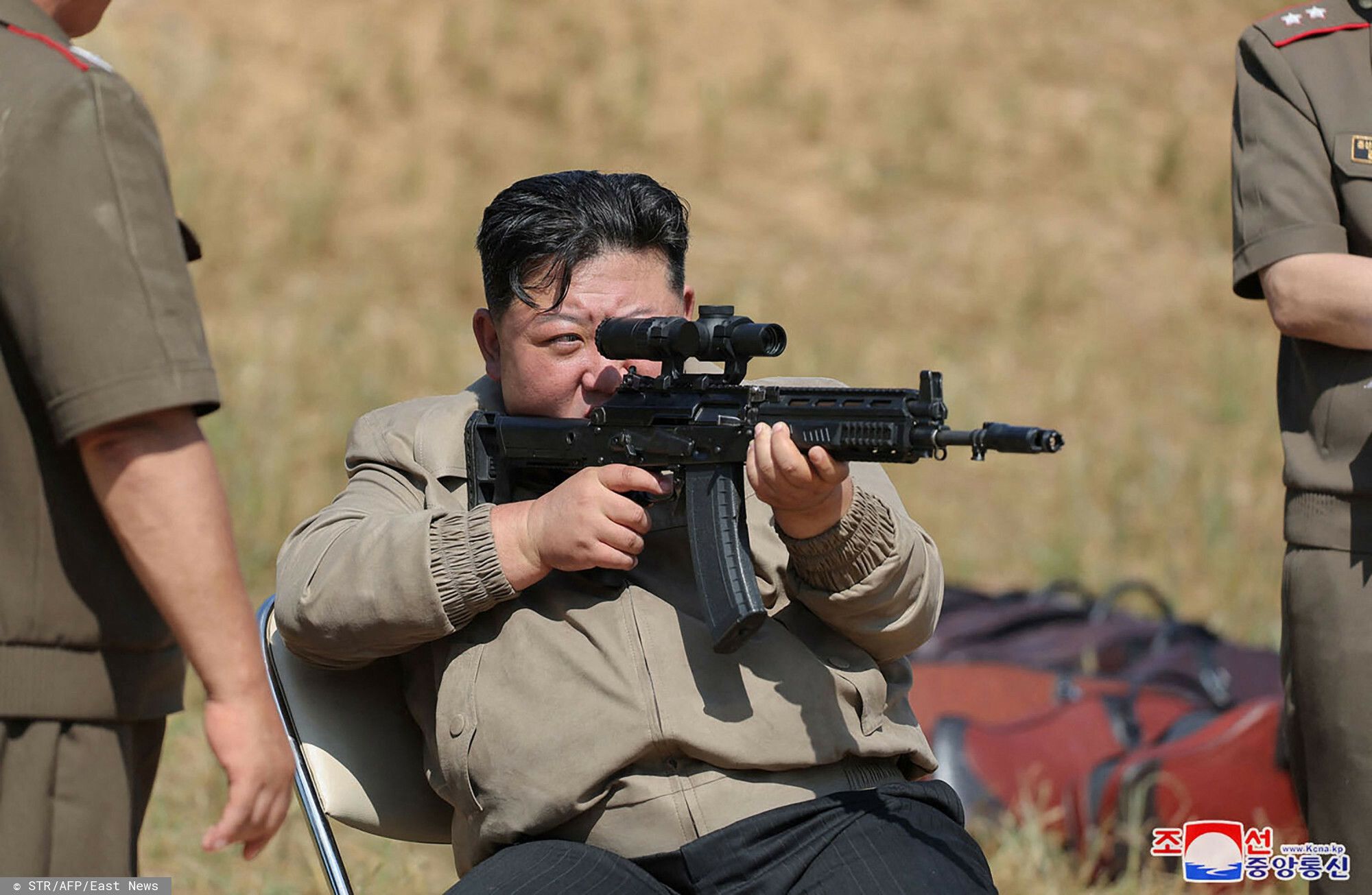 Kim Jong Un showcases new sniper rifle amid rising tensions