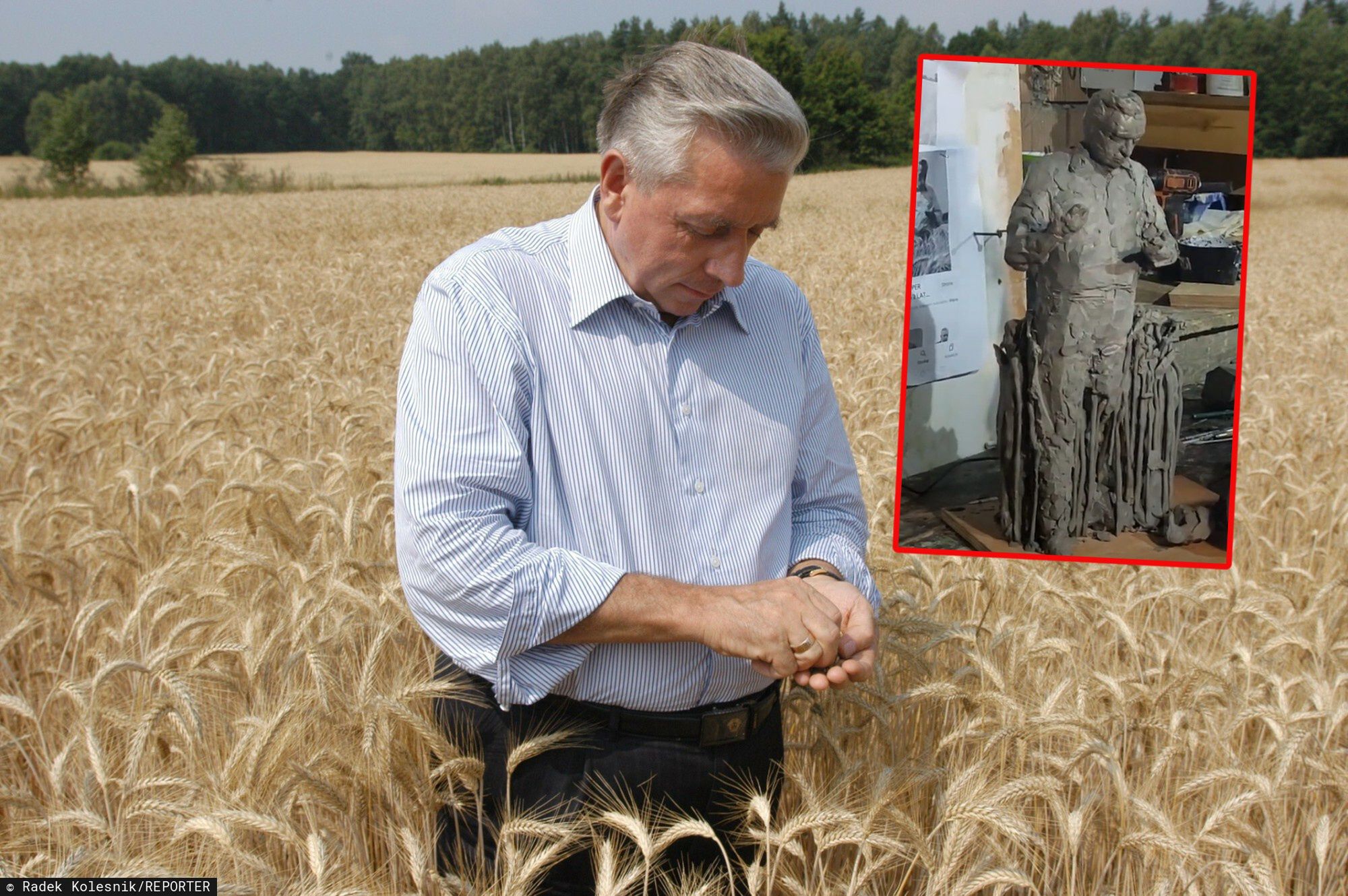 Powstaje pomnik Andrzeja Leppera. "Będzie stał wśród kłosów żyta"