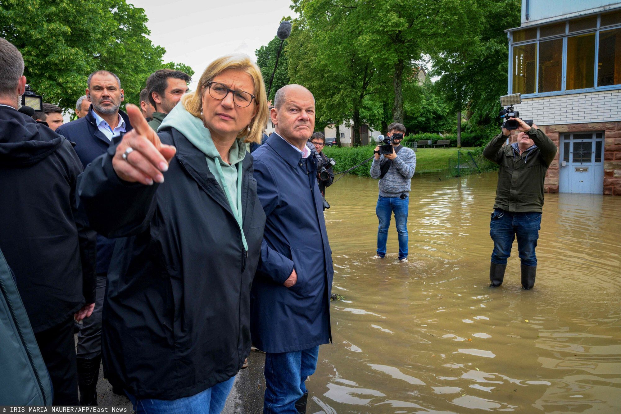 Floods in southwestern Germany: emergency response and Chancellor's visit