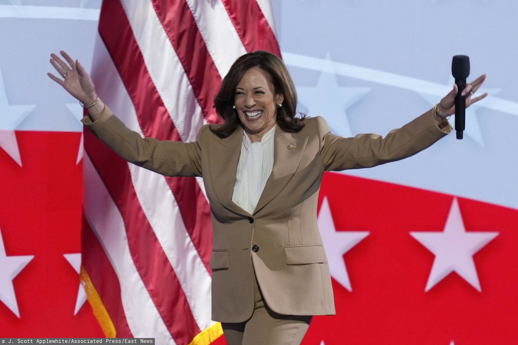 Latest news: Kamala Harris makes surprise appearance; Trump vows to ...