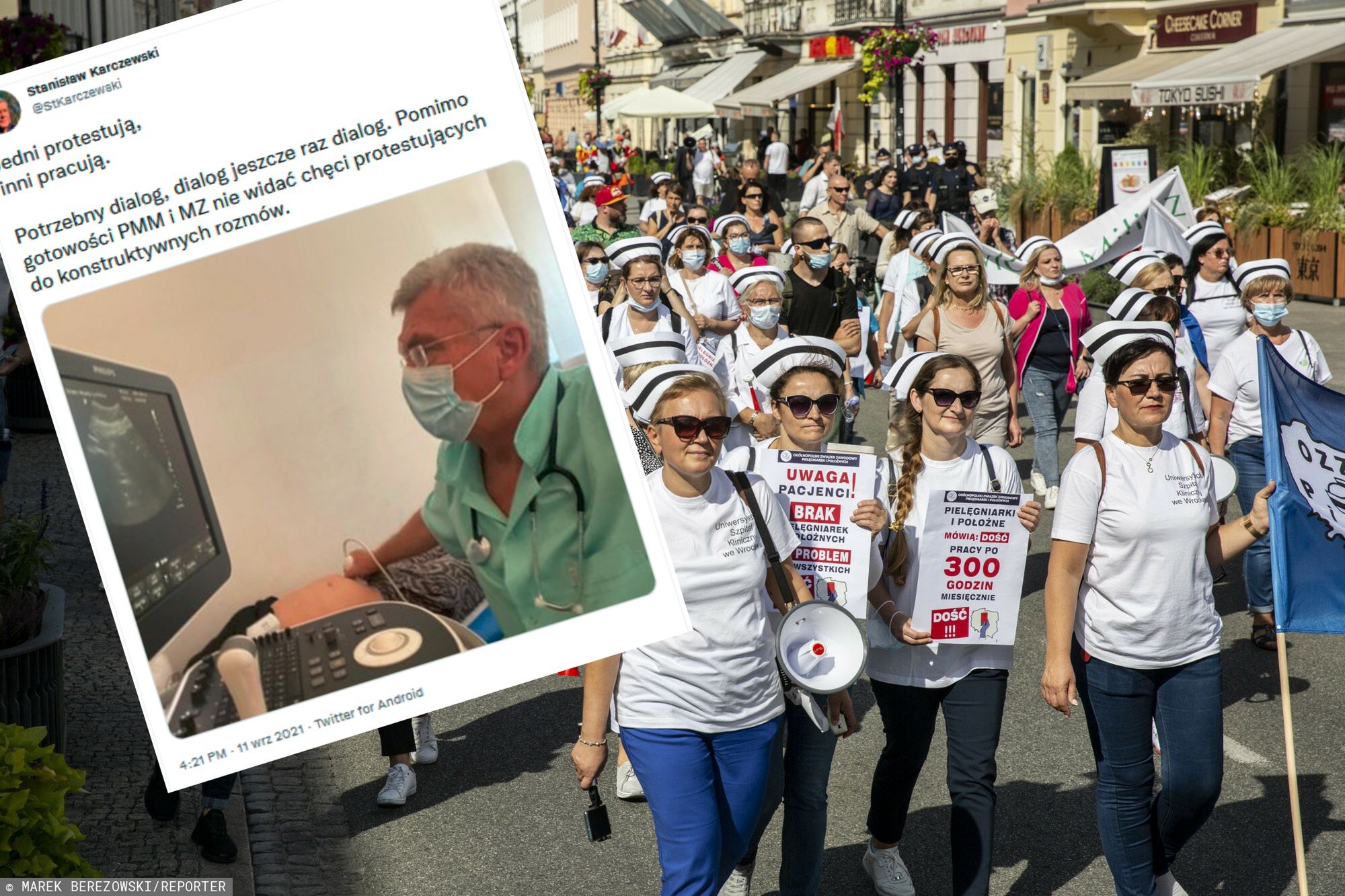 Karczewski ocenia protest medyków. Pielęgniarka o jego wpisie: nie ...