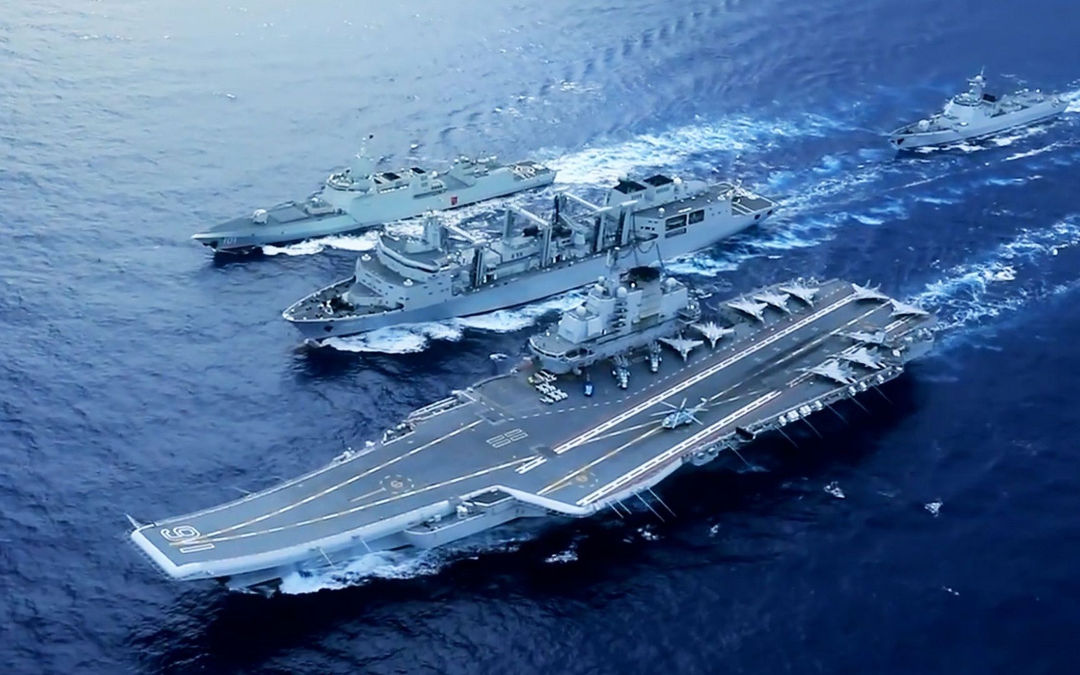 Chinese carrier Liaoning navigates tensions in Pacific waters