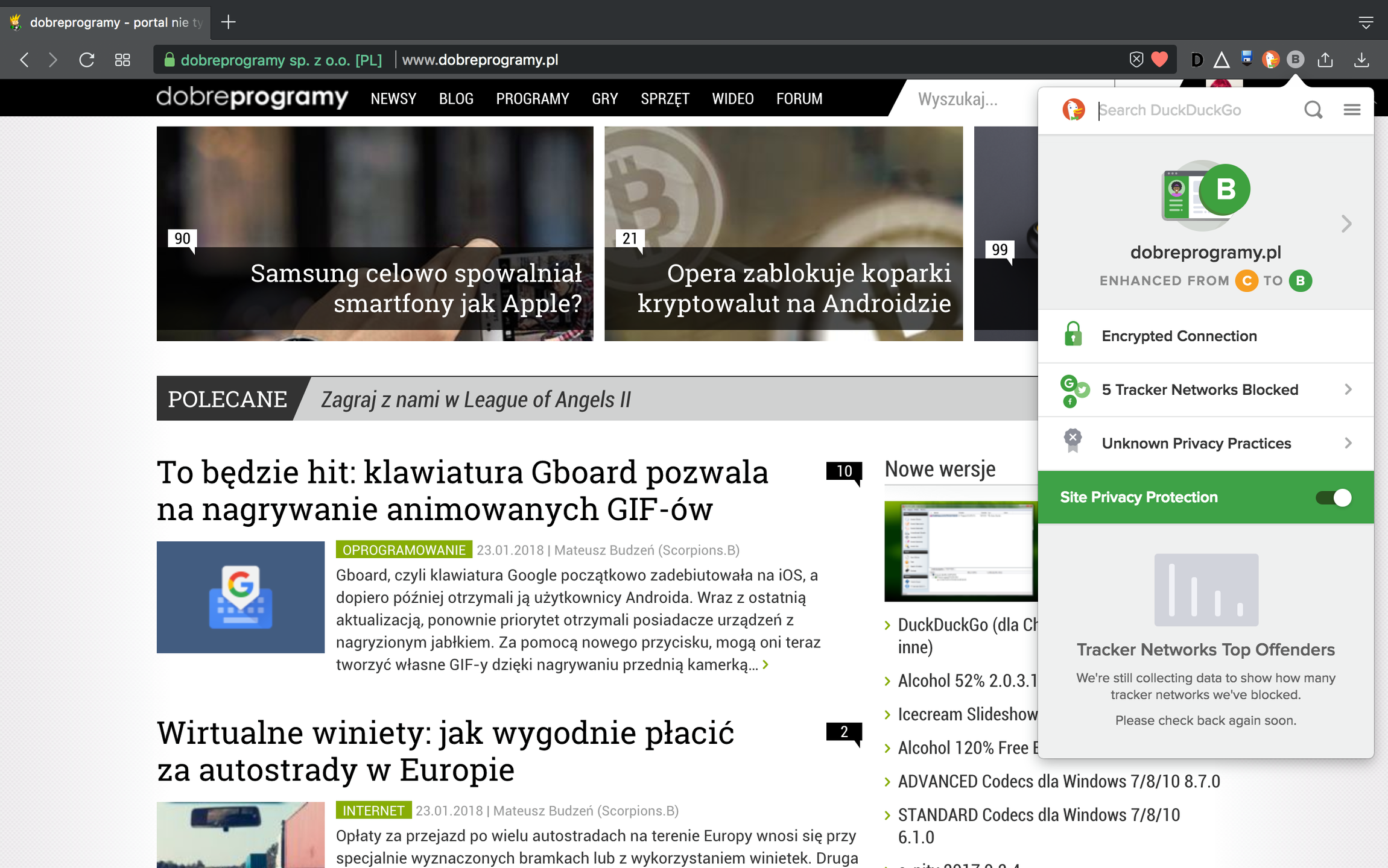 DuckDuckGo Privacy Essentials (Chrome, Firefox) 2024.7.24 - dobreprogramy