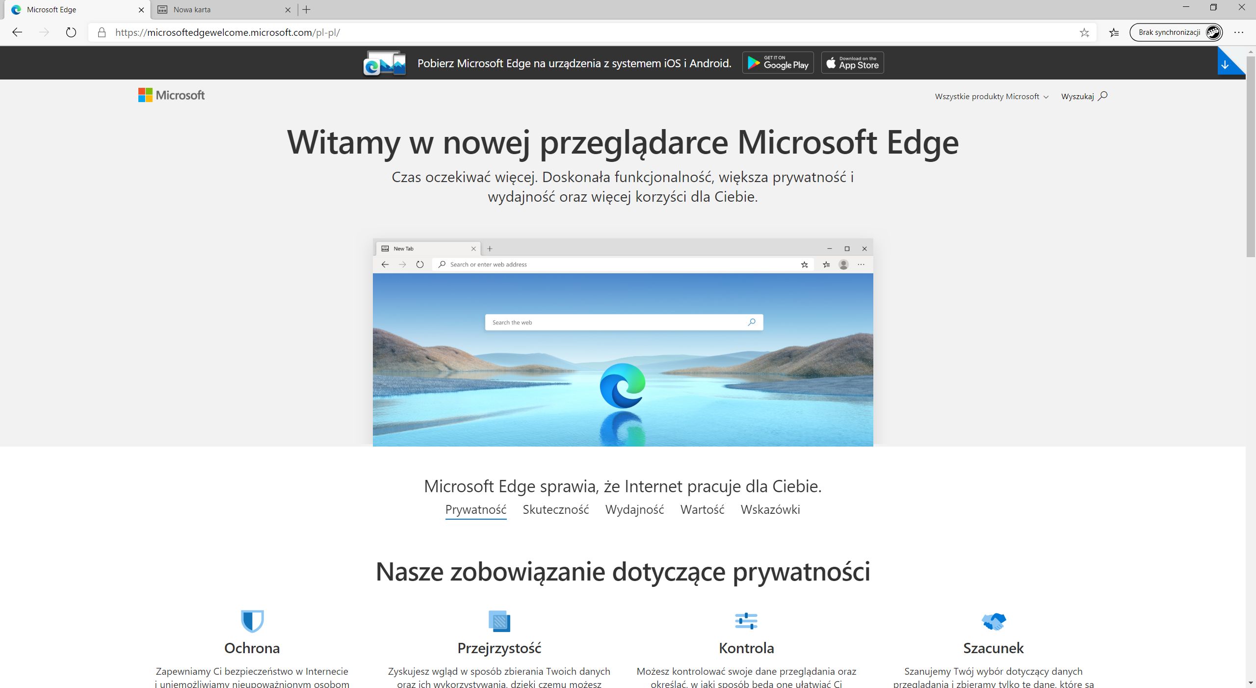 Microsoft Edge 103.0.1264.37 - dobreprogramy