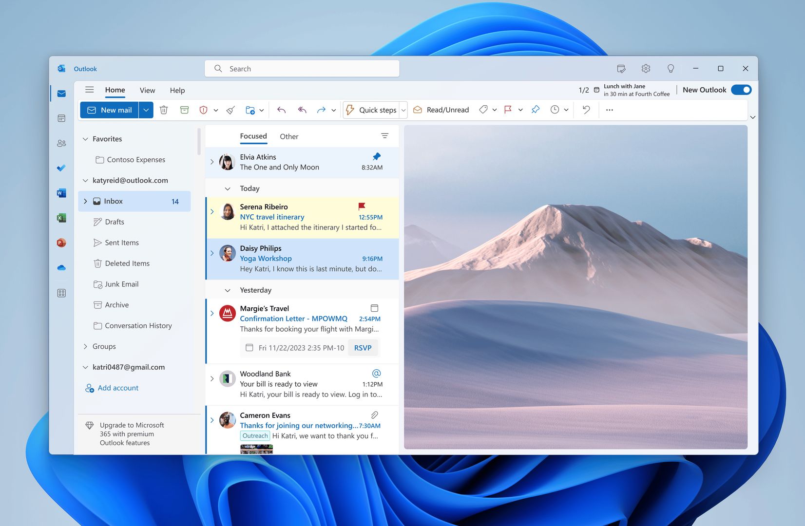 Windows 11 dla Insiderów: szereg drobnych zmian i nowy Outlook Windows 11 dla Insiderów: szereg drobnych zmian i nowy Outlook