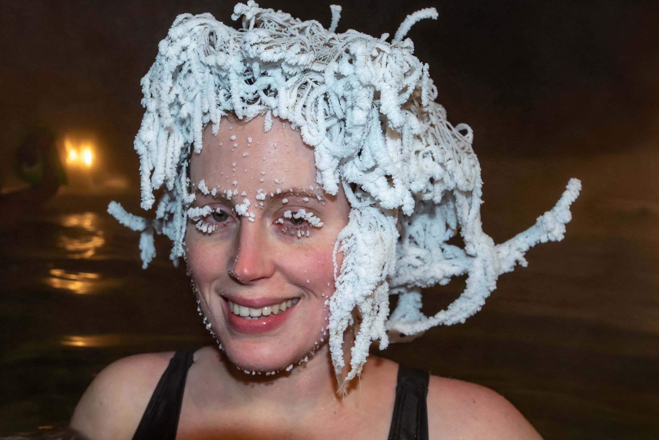 Frozen hair contest turns heads in Yukon's chilly embrace