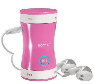 Kup córce różowy odtwarzacz Sansa Shaker MP3