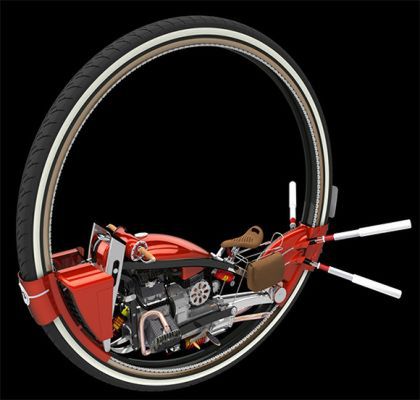 Monobike, czyli jednokołowy motocykl - wideo