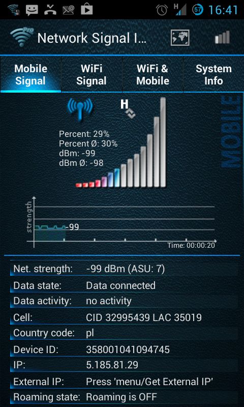 Network Signal Info 5.75.12 (Android) - dobreprogramy