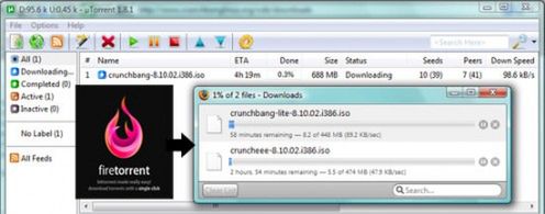 FireTorrent - prosty klient sieci BitTorrent dla Firefoksa