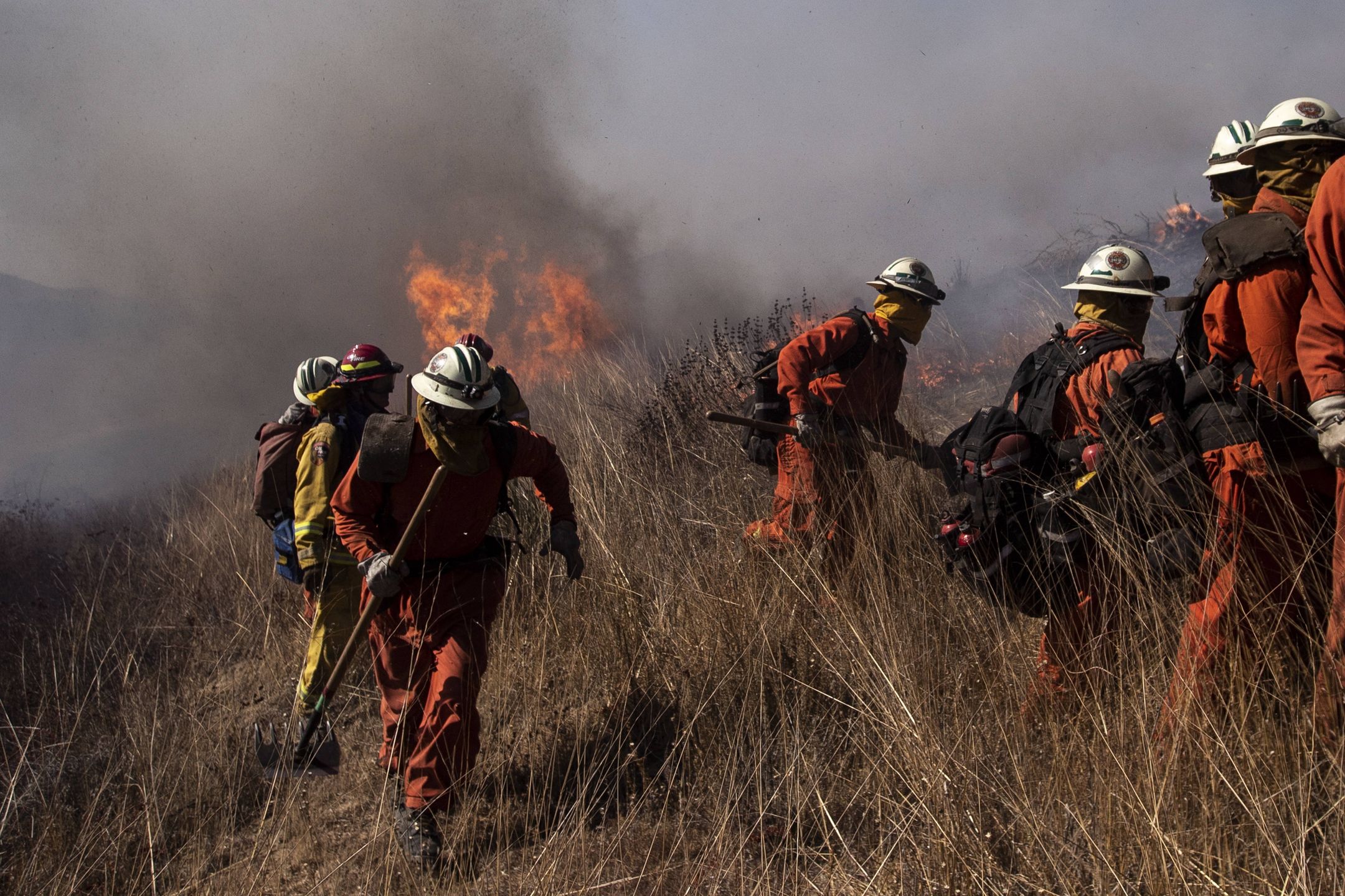 Wildfires rage in celebrity haven as residents evacuate