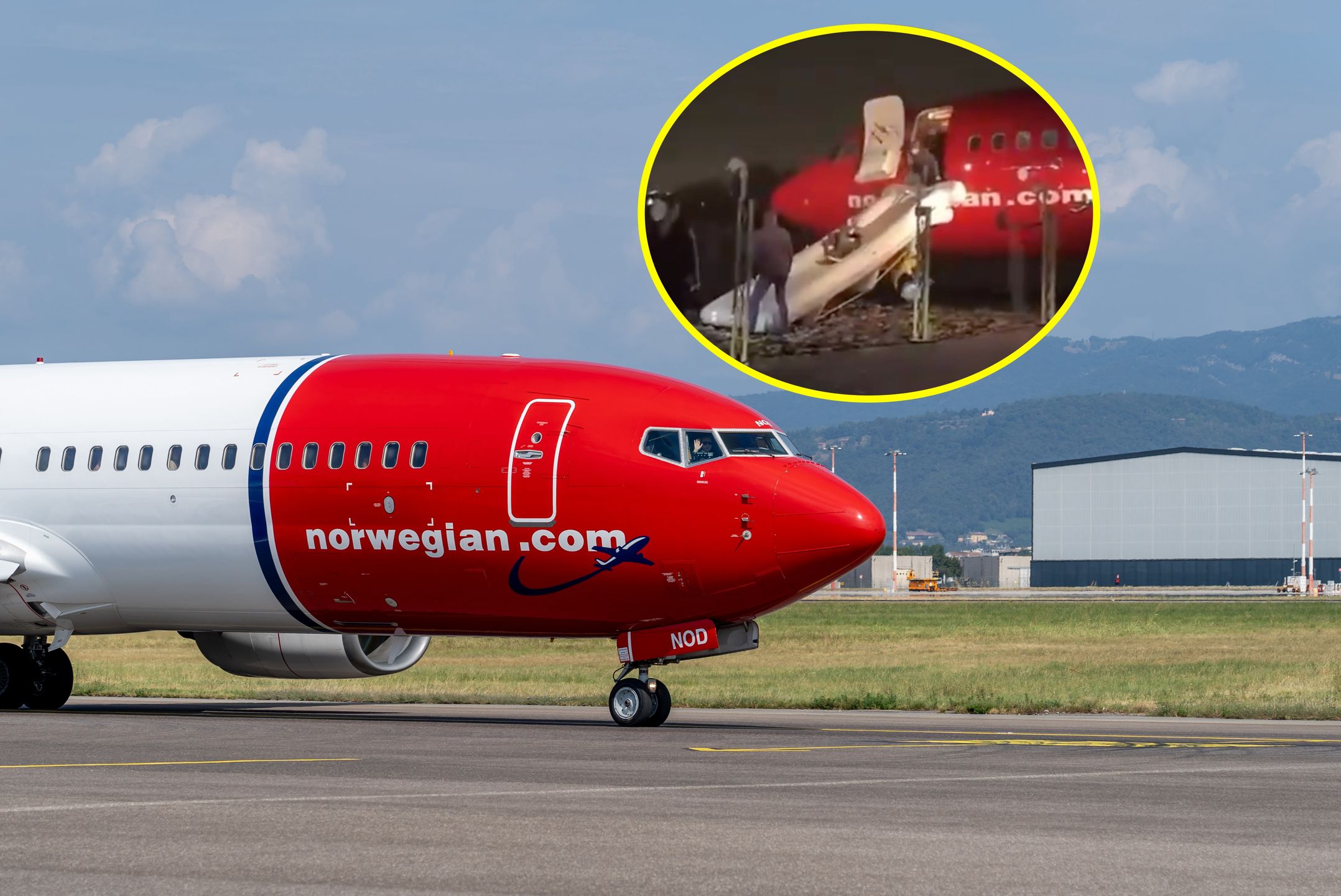 Norwegian plane skids off runway in Molde, passengers safe