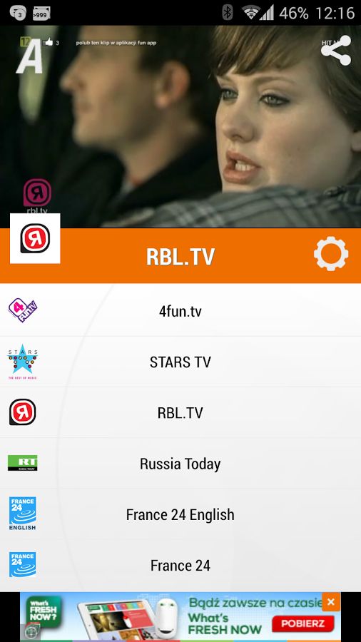 Videostar - kanały TV (Android) - dobreprogramy
