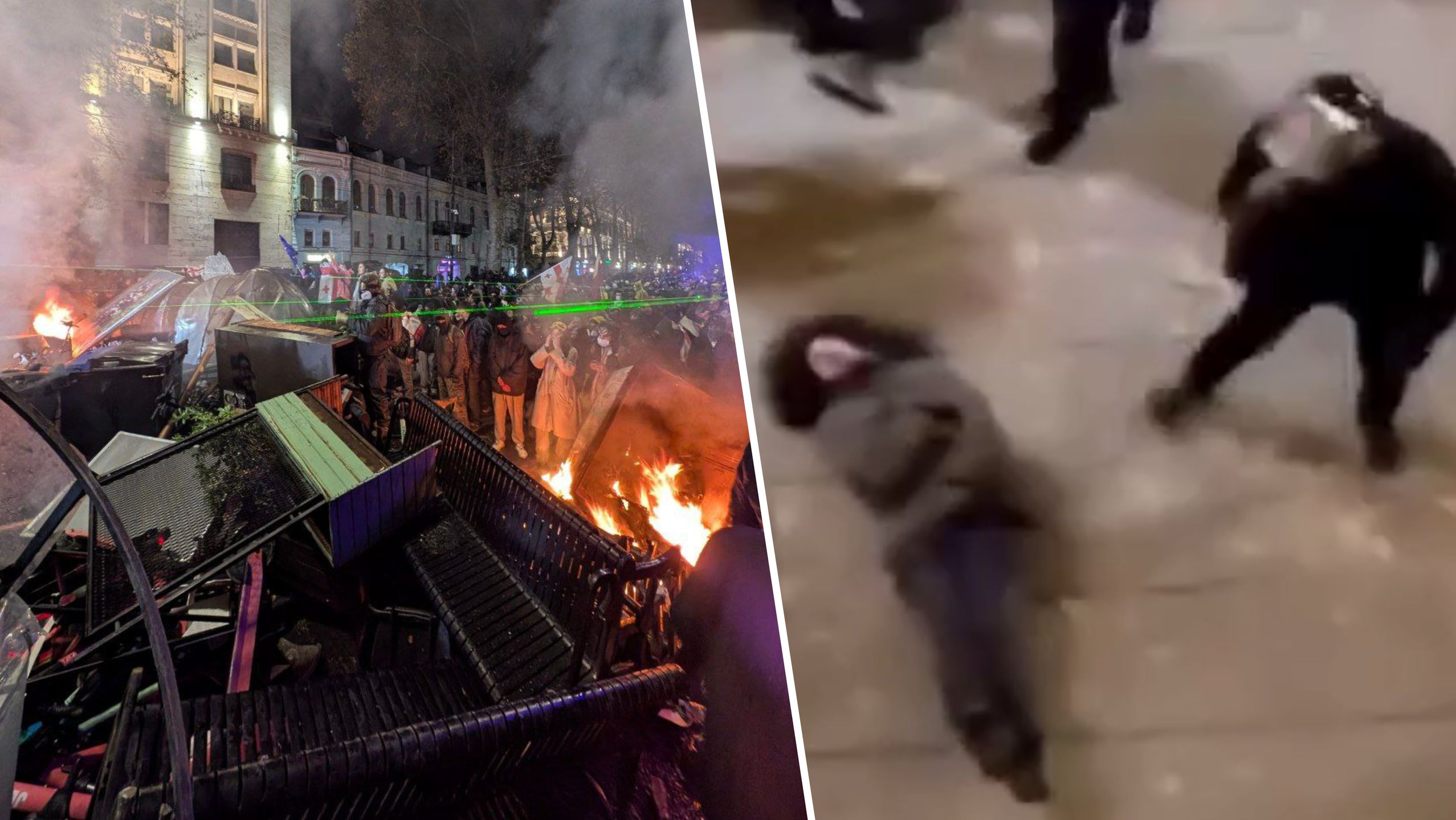 Brutale Proteste in Georgien: Hunderte Festnahmen und Gewalt