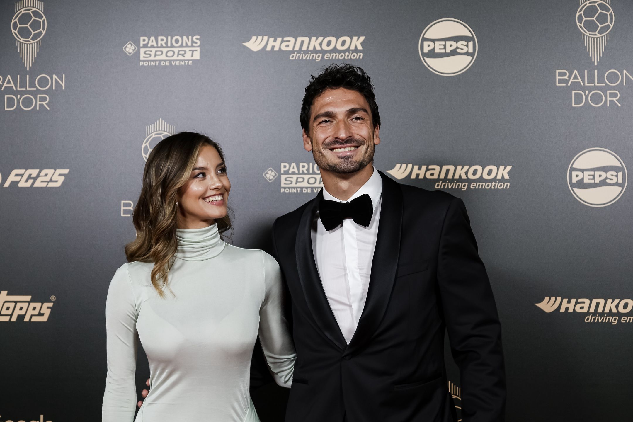 Mats Hummels debuts new model partner at Ballon d'Or gala