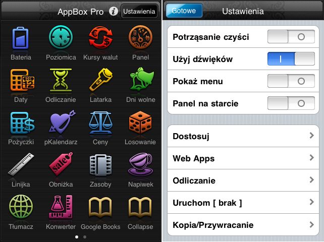 Wielofunkcyjna aplikacja dla iPhone'a