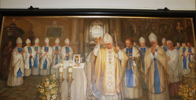 Burza wokół obrazu papieża w Kalwarii Zebrzydowskiej. "Kicz doskonały"