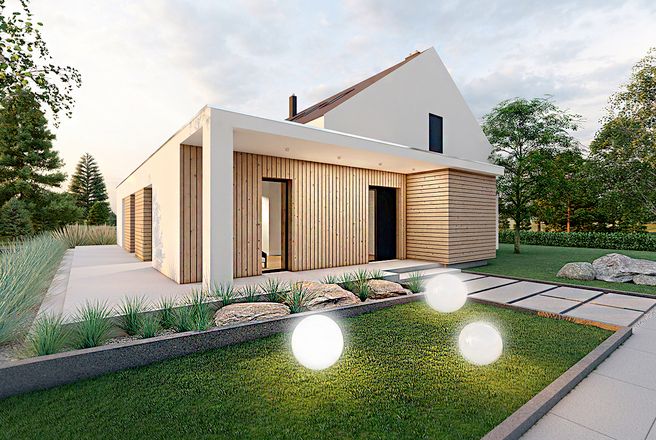 Projekty domów nowoczesna stodoła - gotowy projekt domu typu stodoła ...