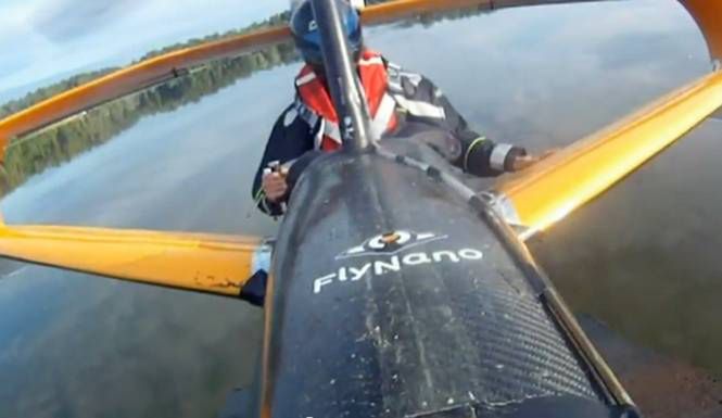 Osobisty hydroplan FlyNano. Miniaturowy samolot z napędem elektrycznym