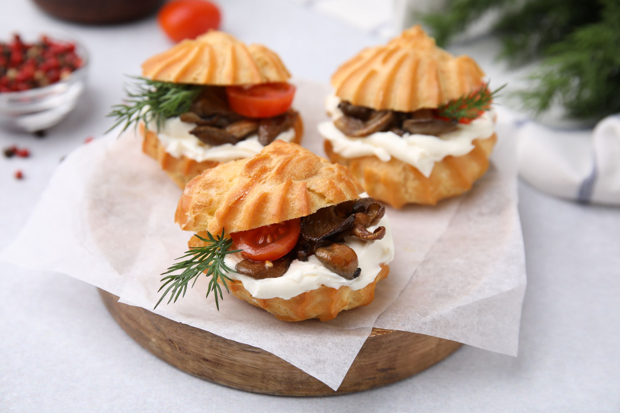 Secrets of savoury choux: Mastering mushroom puff pastries