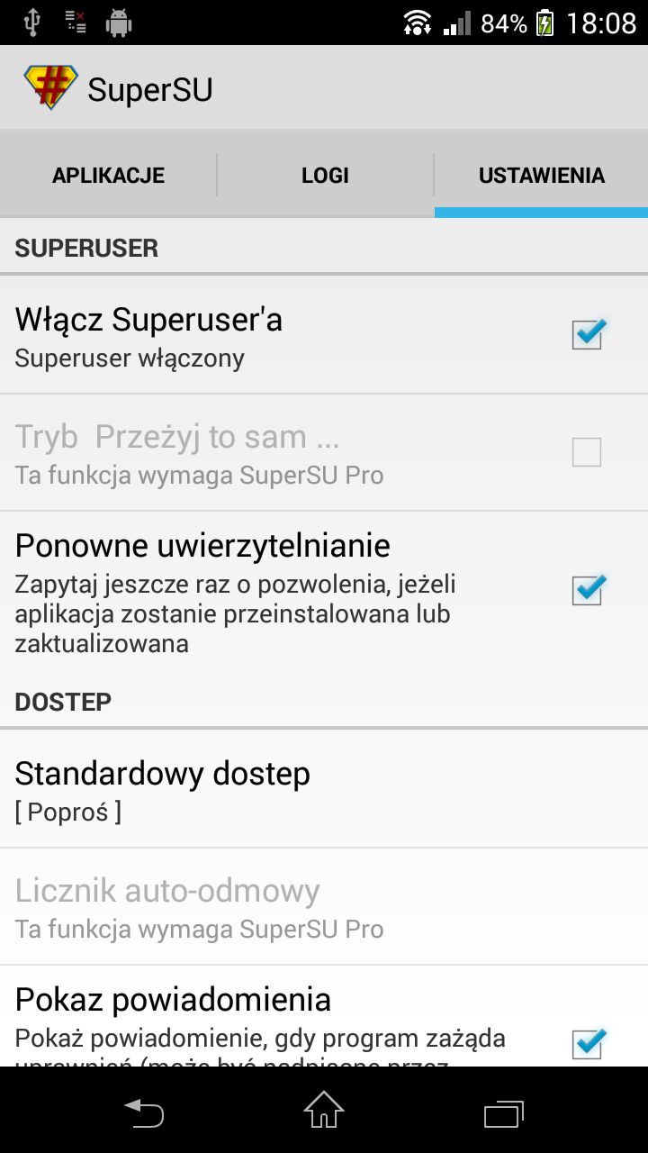 SuperSU (Android) - dobreprogramy
