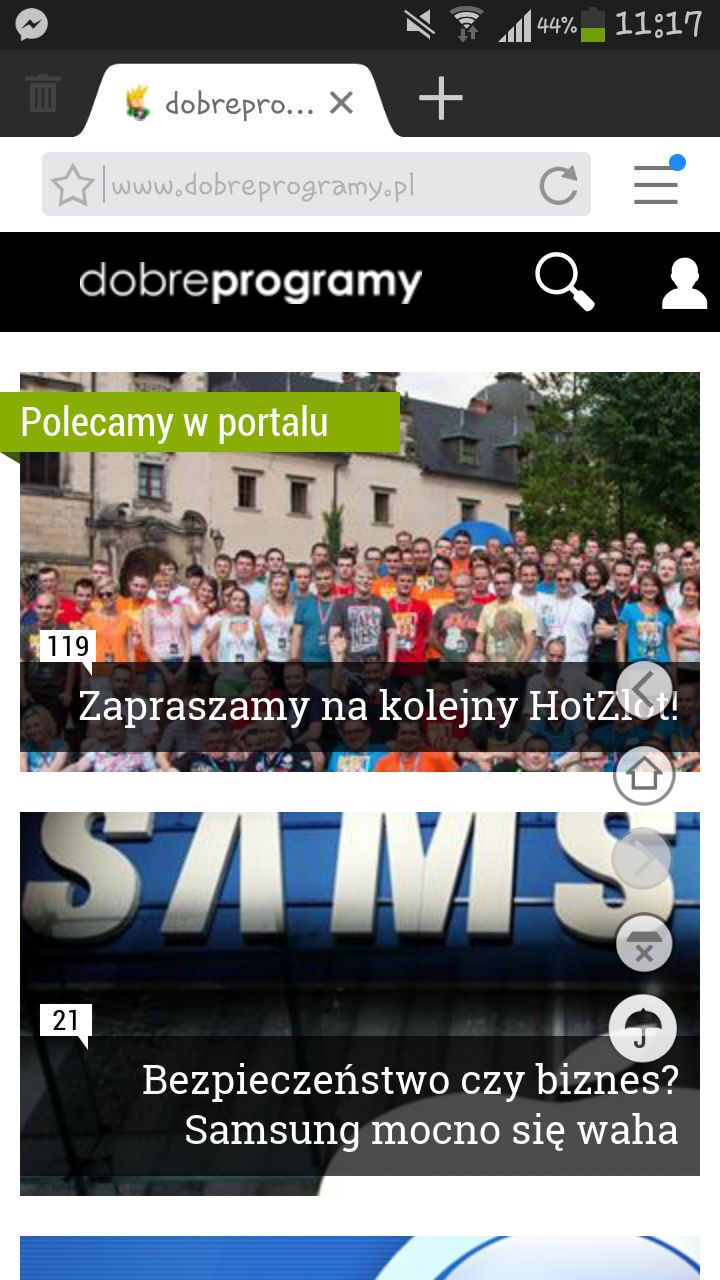 UC Browser HD (Android) - dobreprogramy
