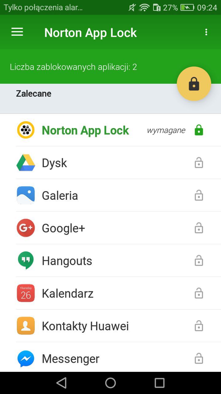 Norton App Lock 1.5.3.525 (Android) - dobreprogramy