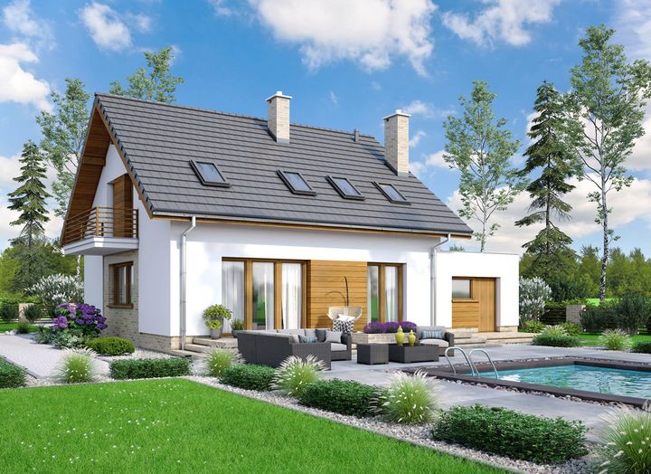 Projekt domu Lungo 5 G1 99,14 m² - koszt budowy - EXTRADOM