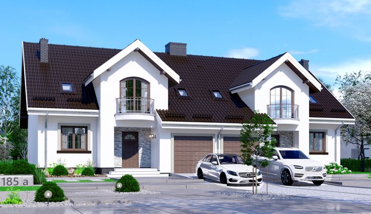 Projekt domu APS 185 dwulokalowy 307 m² - EXTRADOM