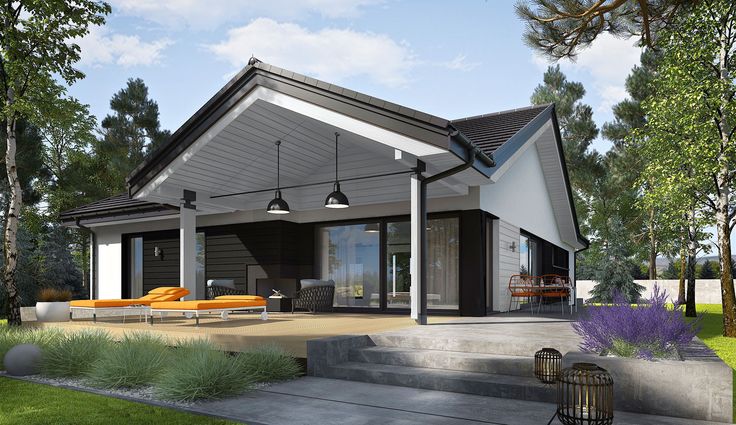 Projekt domu Simon III G2 energo plus 126,16 m² - EXTRADOM