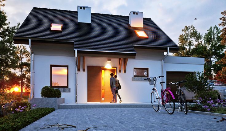 Projekt domu Figa z garażem 1-st. [A] 85,10 m² - EXTRADOM