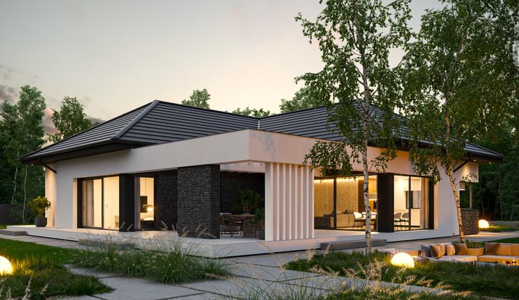 Projekt domu NewHouse 725 165,25 m² - EXTRADOM