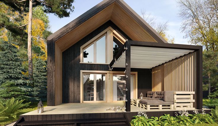 Projekt domu Erna 2 drewniana 85,68 m² - EXTRADOM