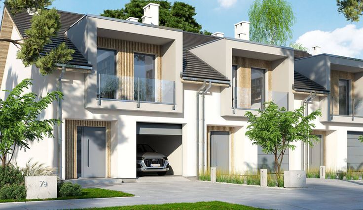 Projekt domu Diana 3 szeregówka 104,03 m² - EXTRADOM